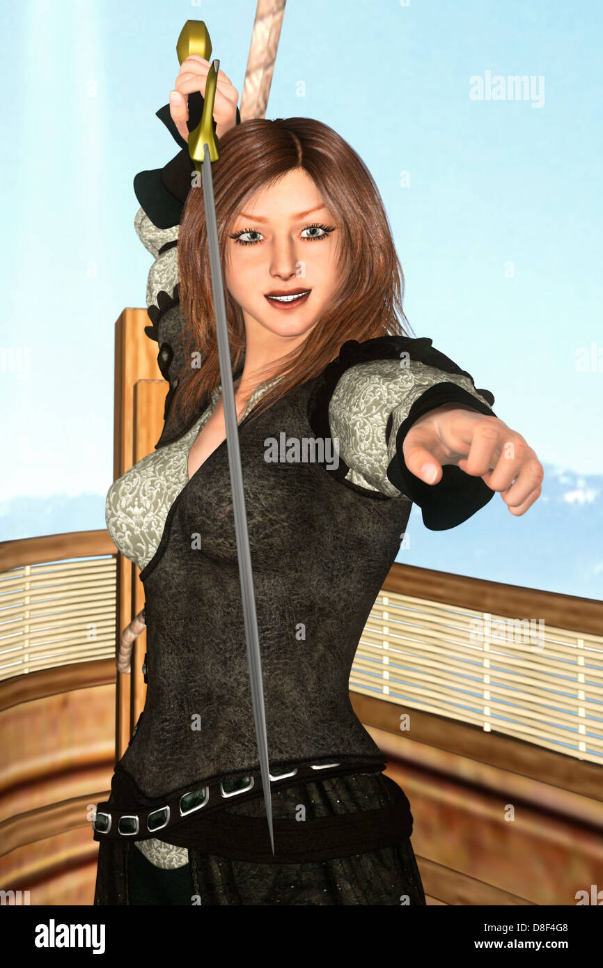 Lady pirate ship hi-res stock photography and images - Alamy