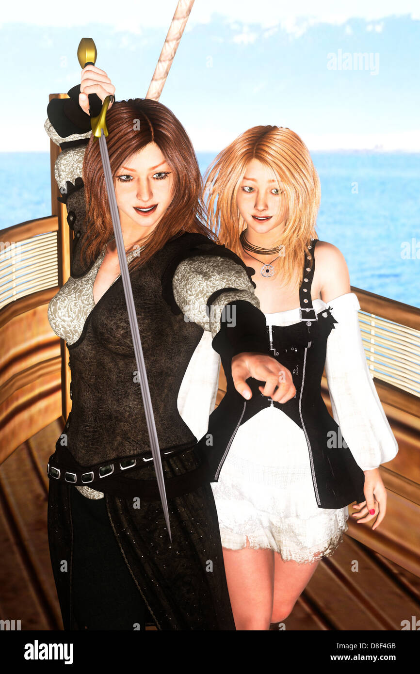 Lady pirate ship hi-res stock photography and images - Alamy