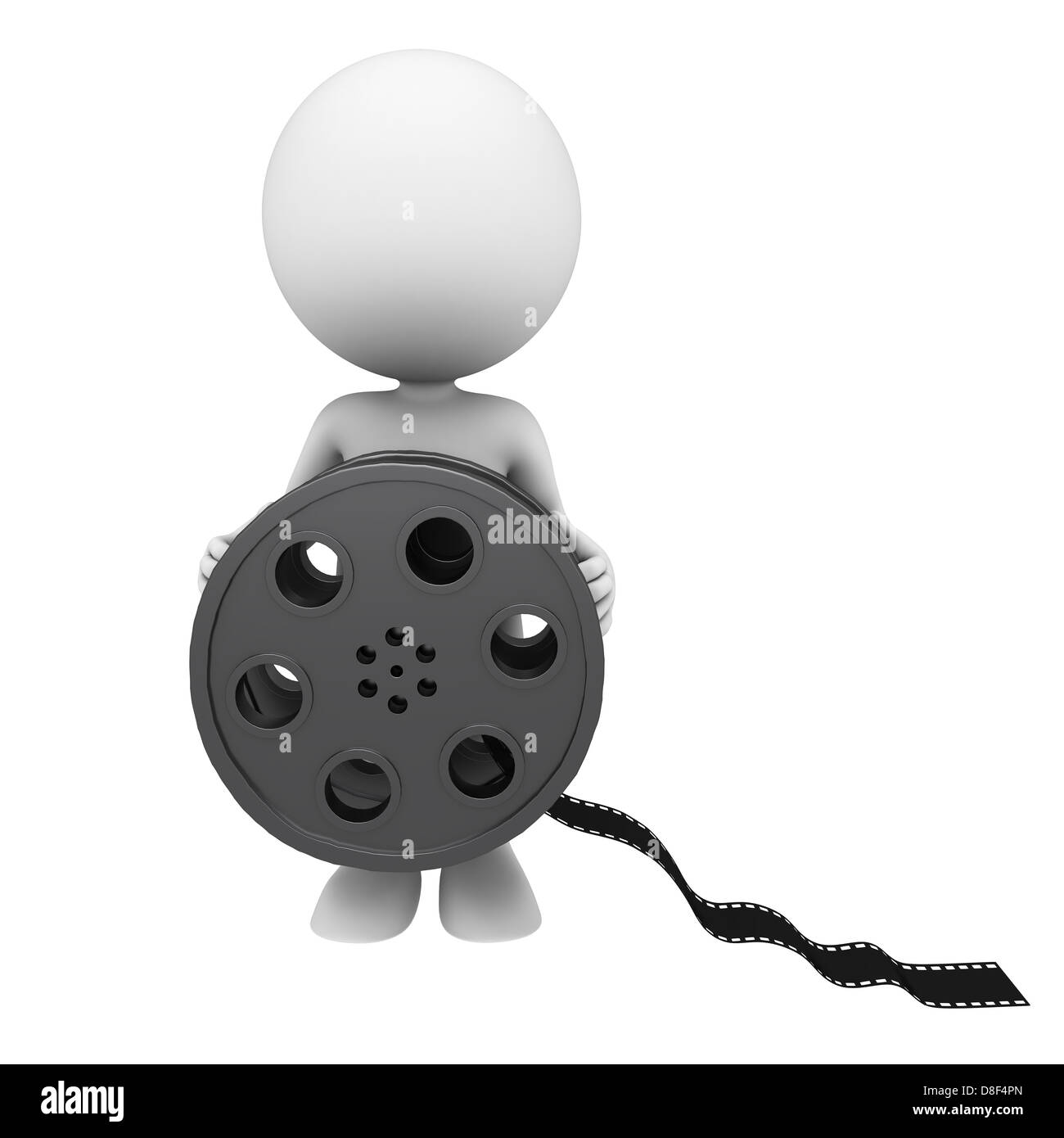 3d white character Stock Photo - Alamy