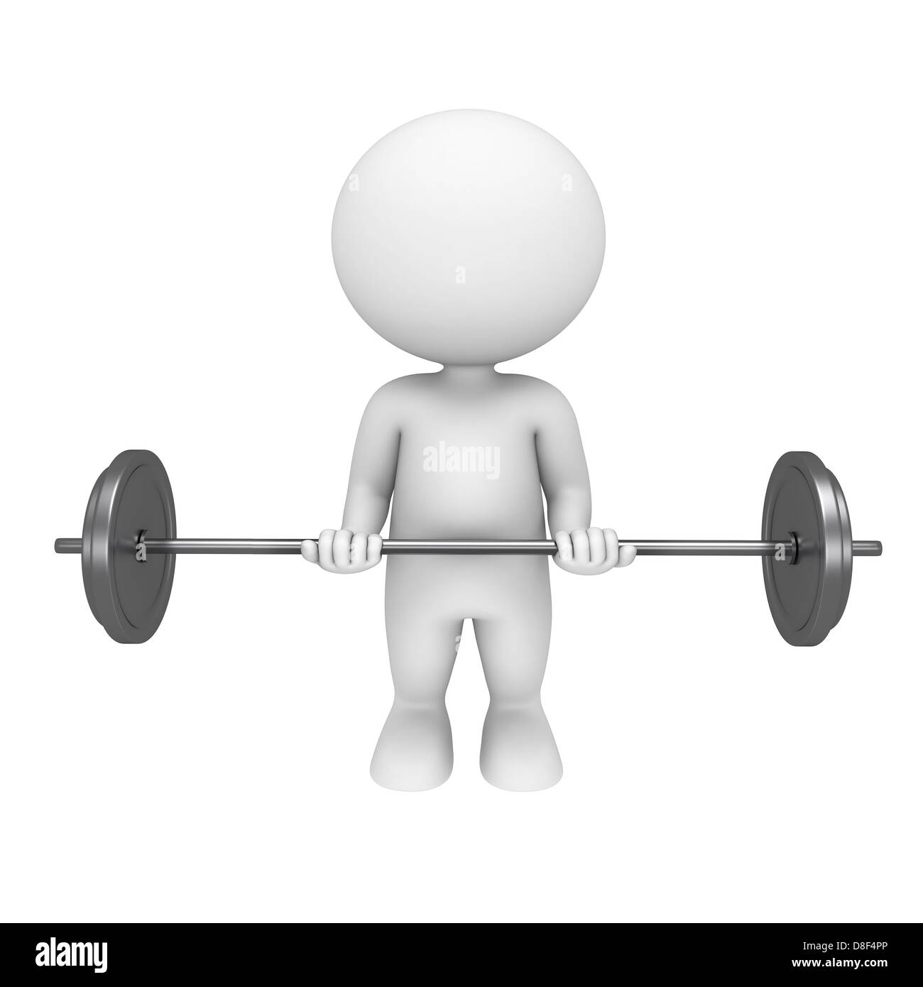 3d white character Stock Photo - Alamy