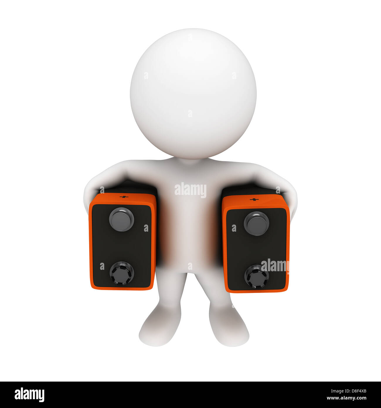 3d white character Stock Photo - Alamy