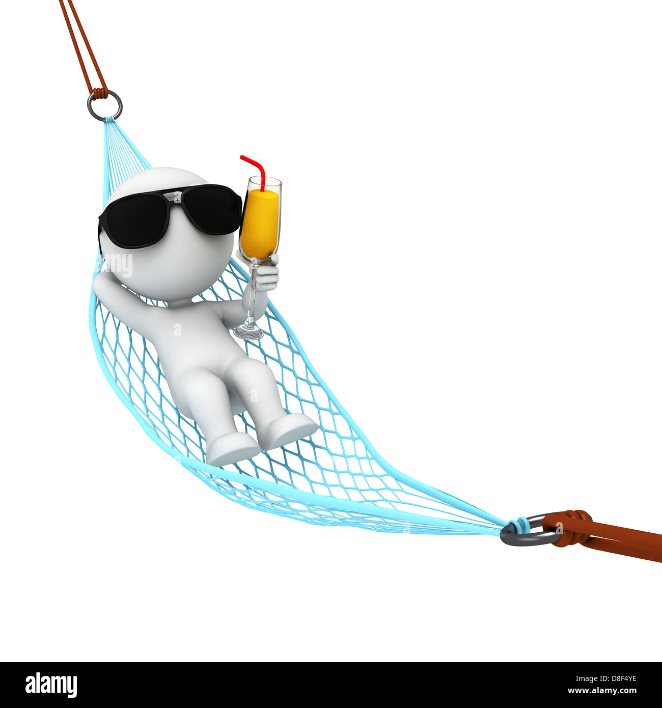 3d white character Stock Photo - Alamy