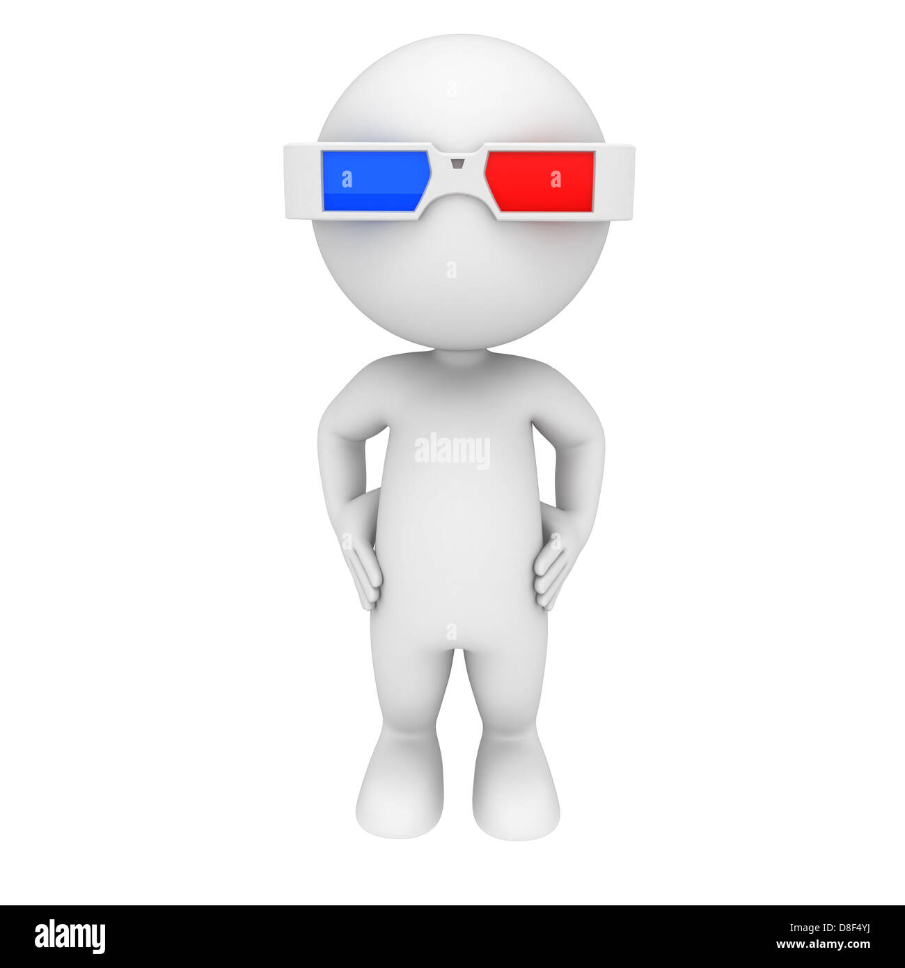 3d white character Stock Photo - Alamy