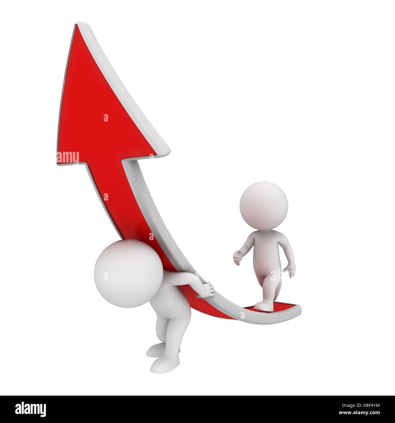 3d white character Stock Photo - Alamy