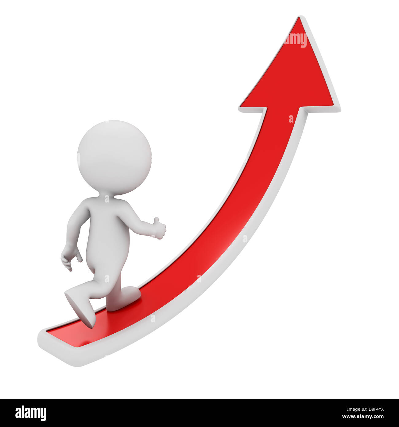 3d white character Stock Photo - Alamy