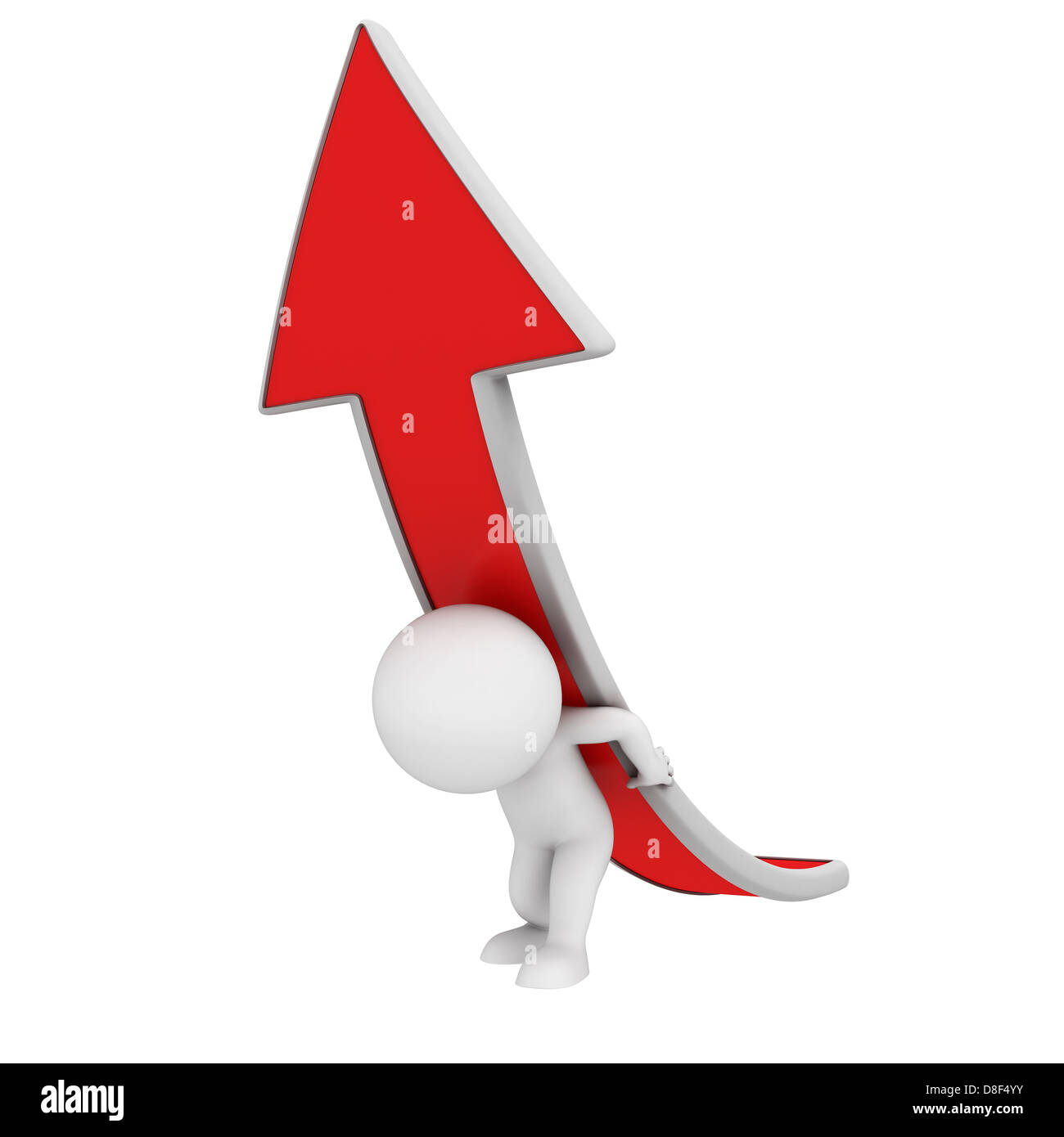 3d white character Stock Photo - Alamy