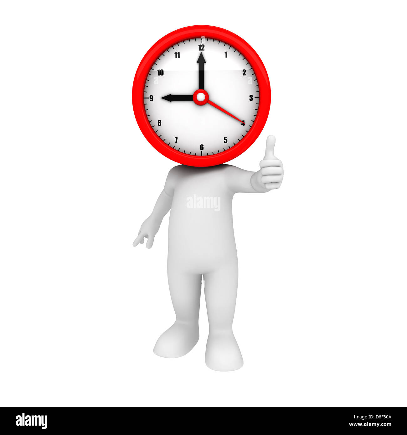 3d white character Stock Photo - Alamy