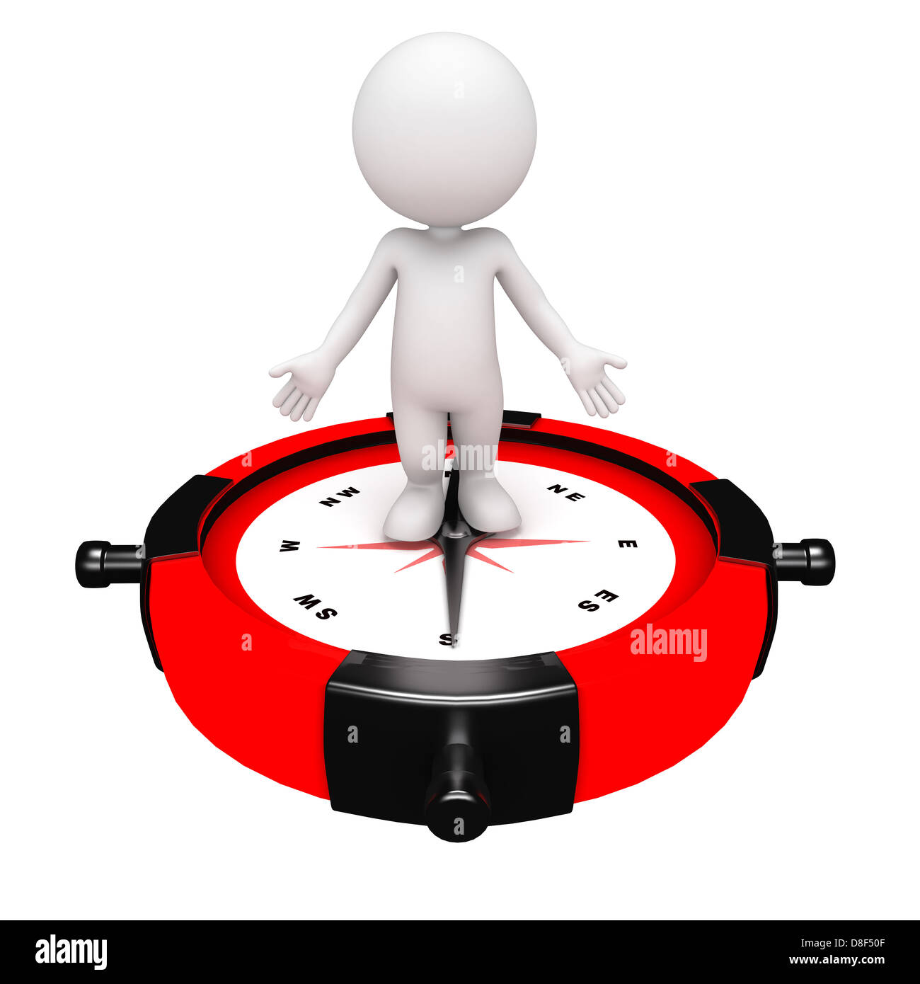 3d white character Stock Photo - Alamy