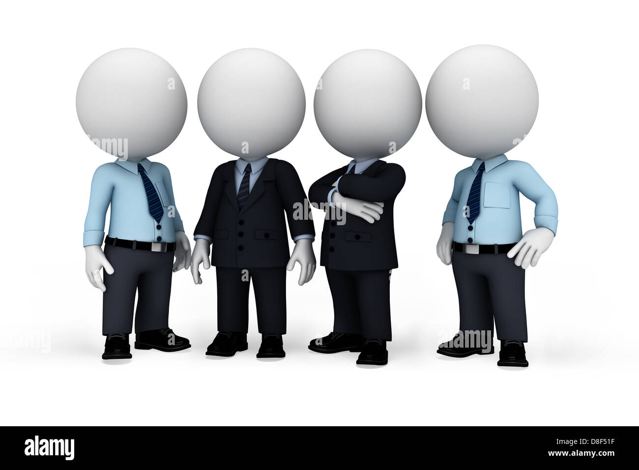 3d white people as business man Stock Photo - Alamy