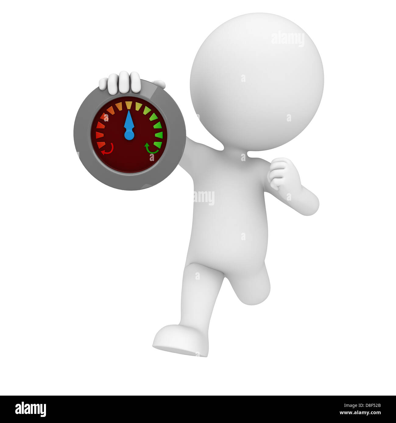 3d white character Stock Photo - Alamy