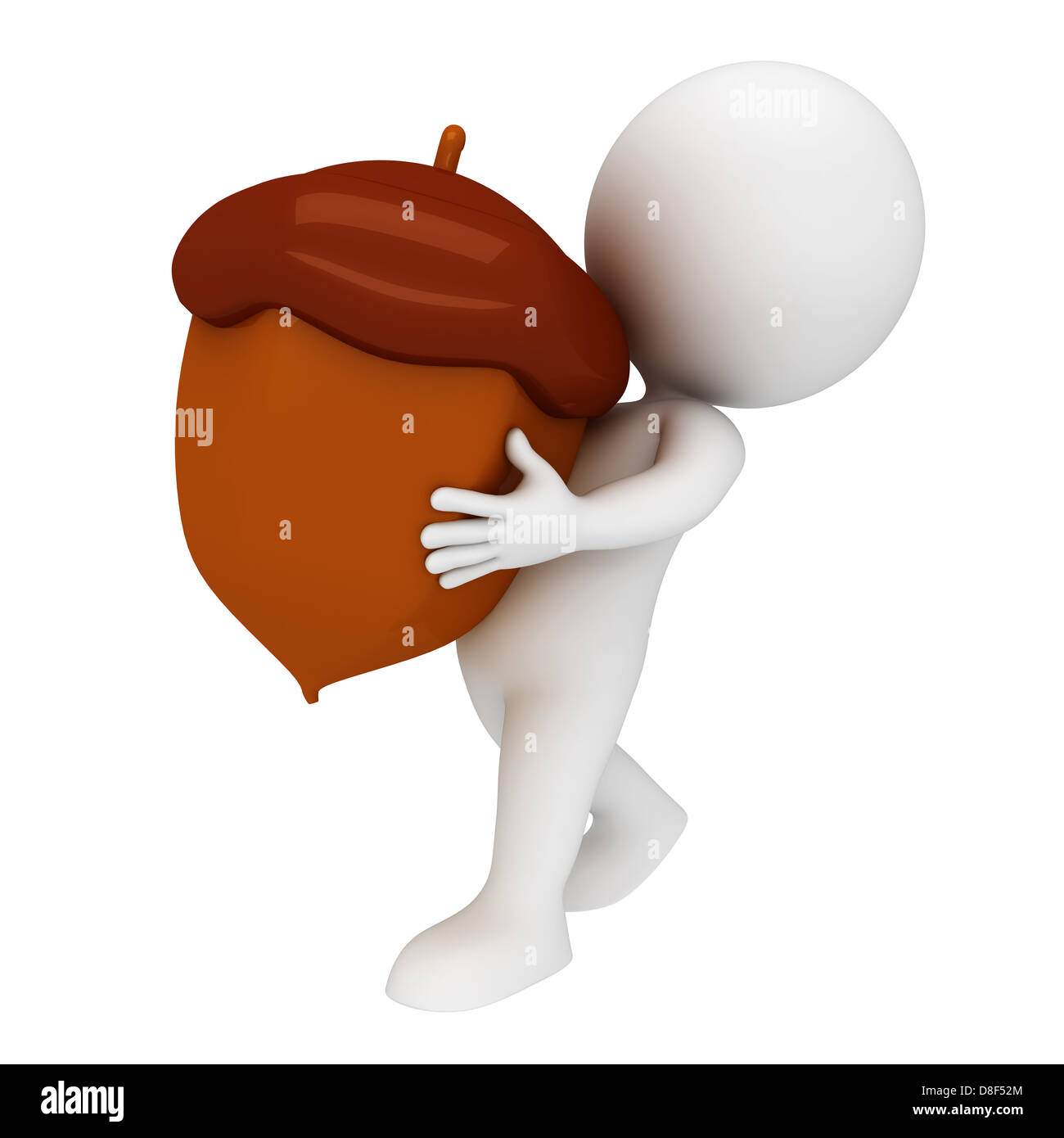 3d white character Stock Photo - Alamy