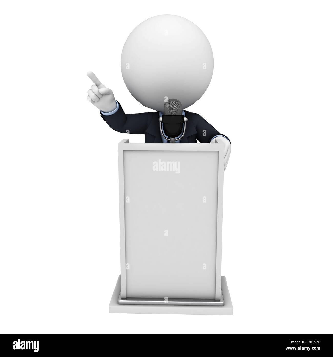 3d white people as business man Stock Photo - Alamy