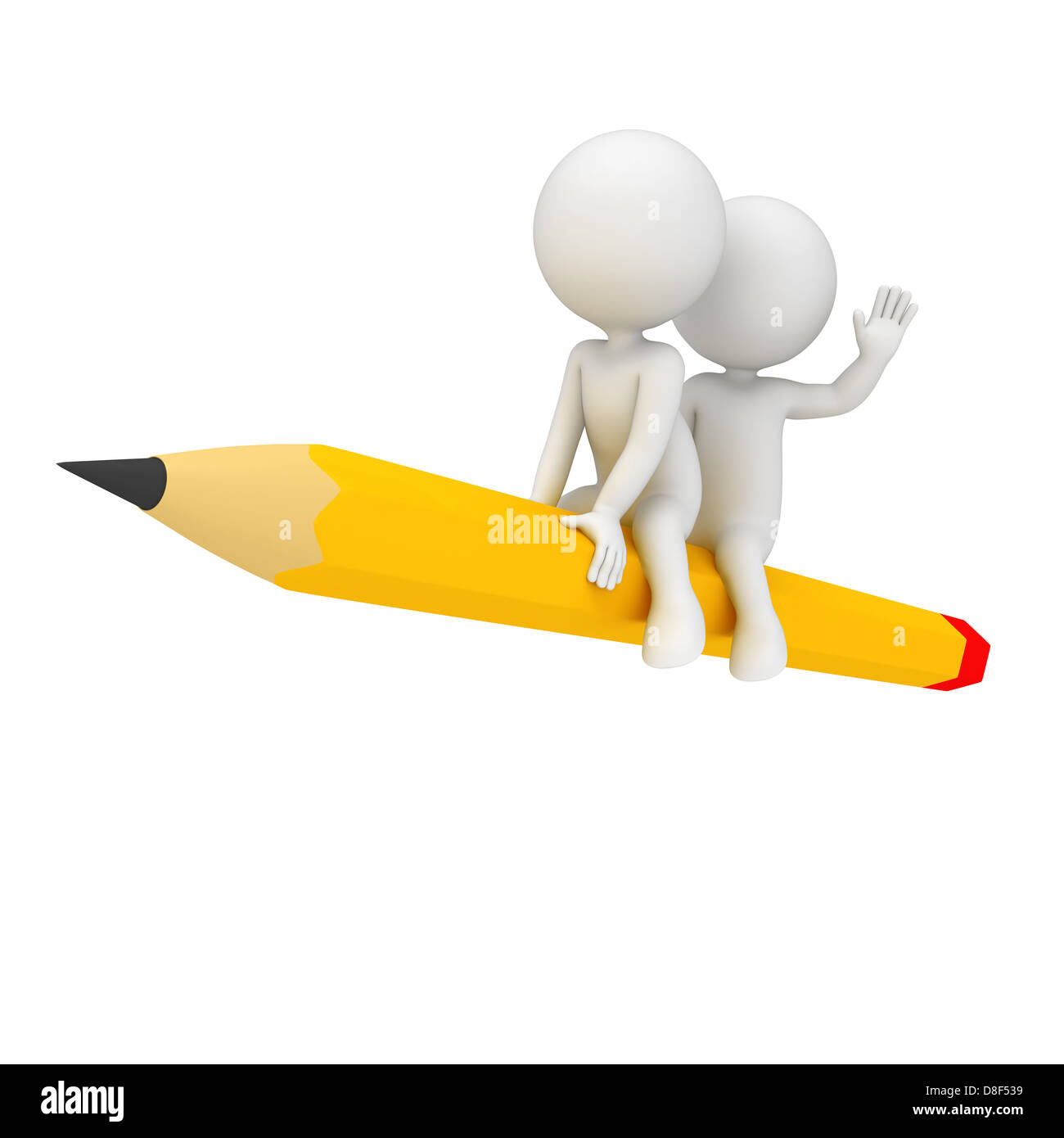 3d white character Stock Photo - Alamy