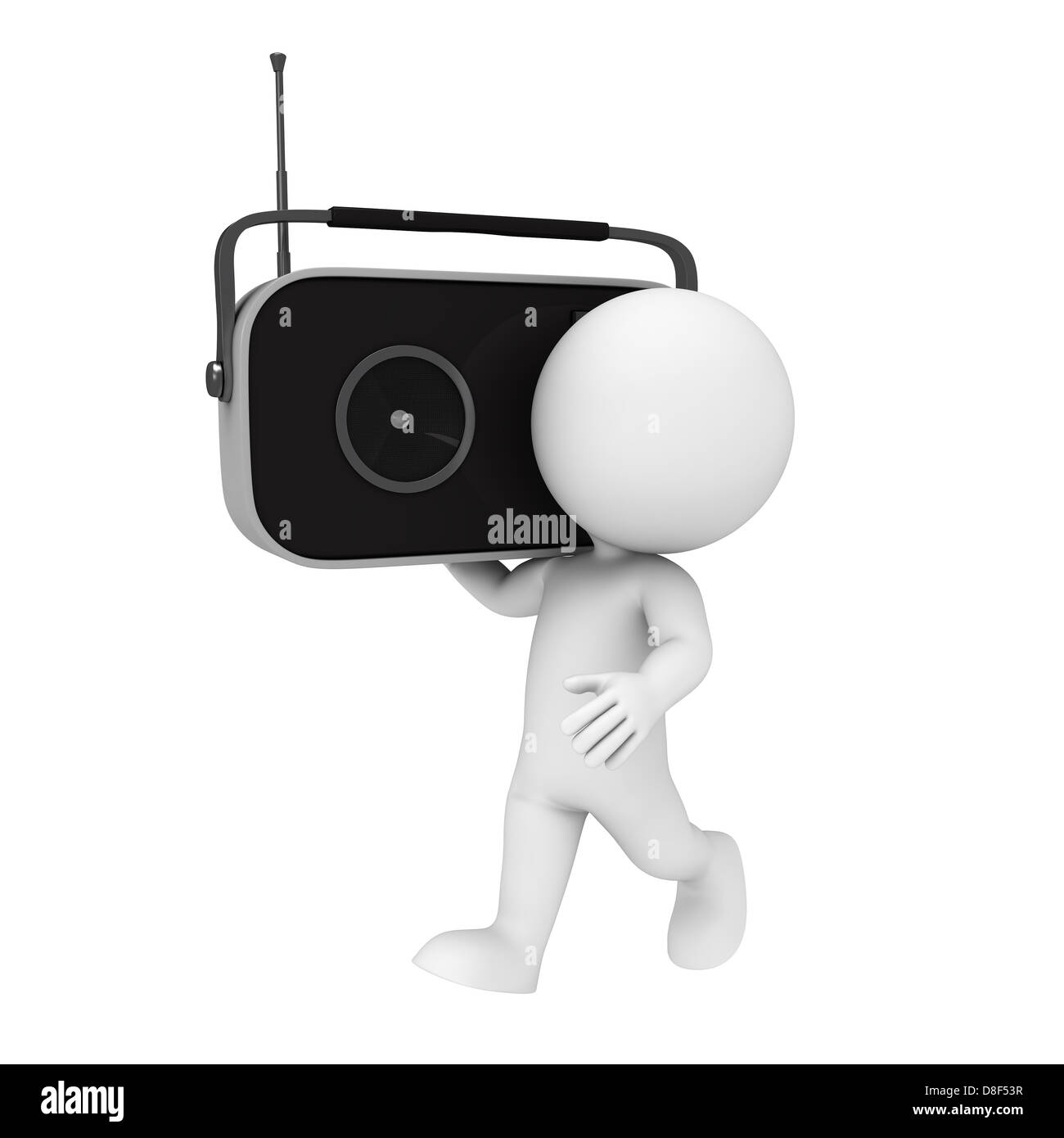 3d white character Stock Photo - Alamy