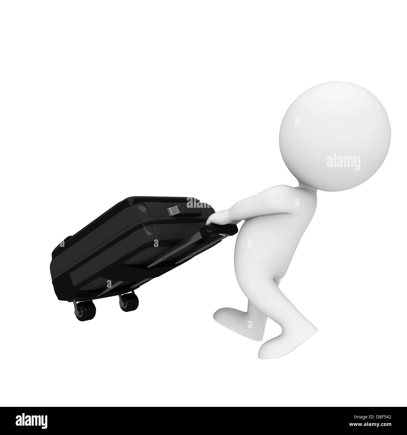 3d white character Stock Photo - Alamy