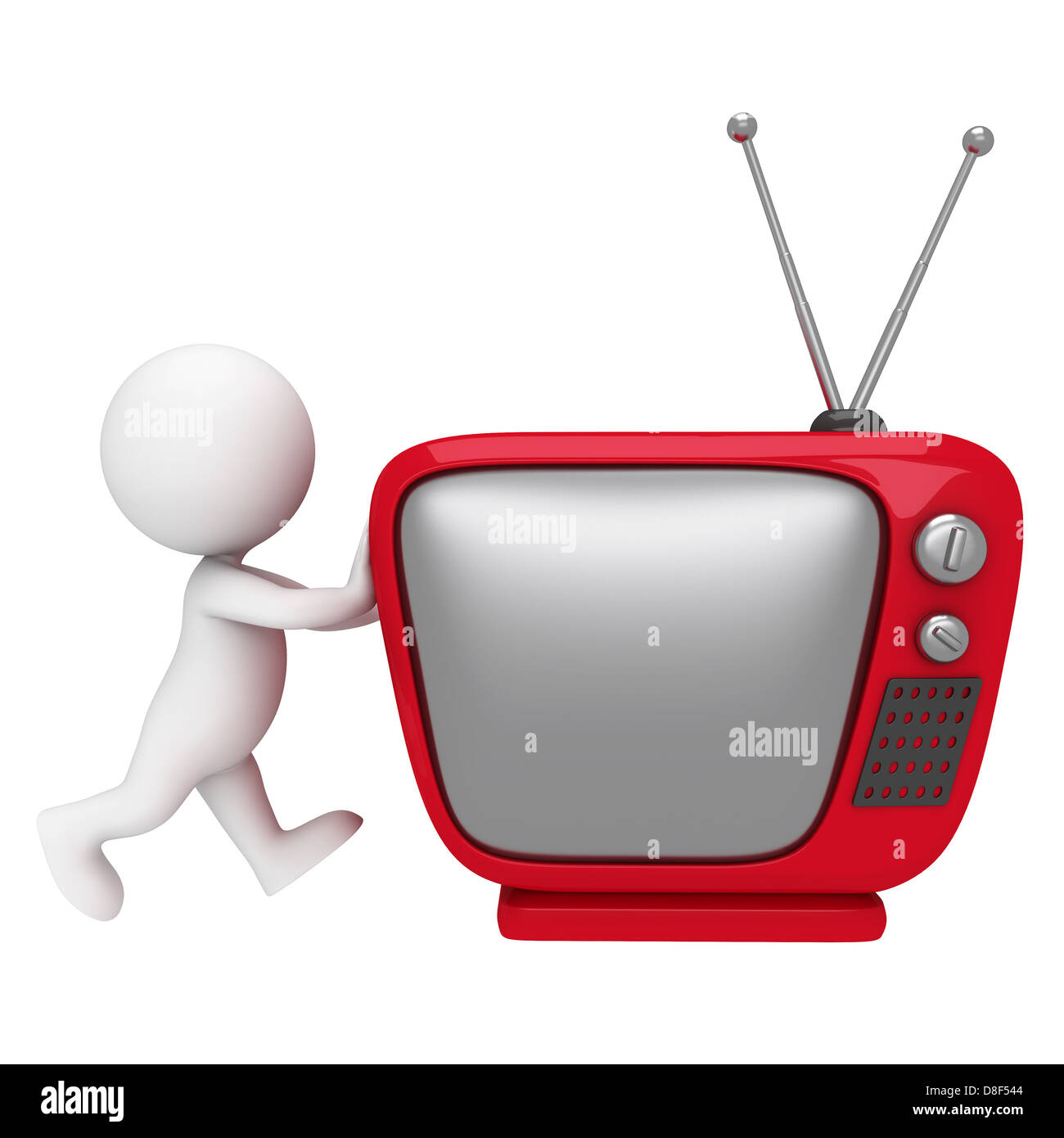 3d white character Stock Photo - Alamy