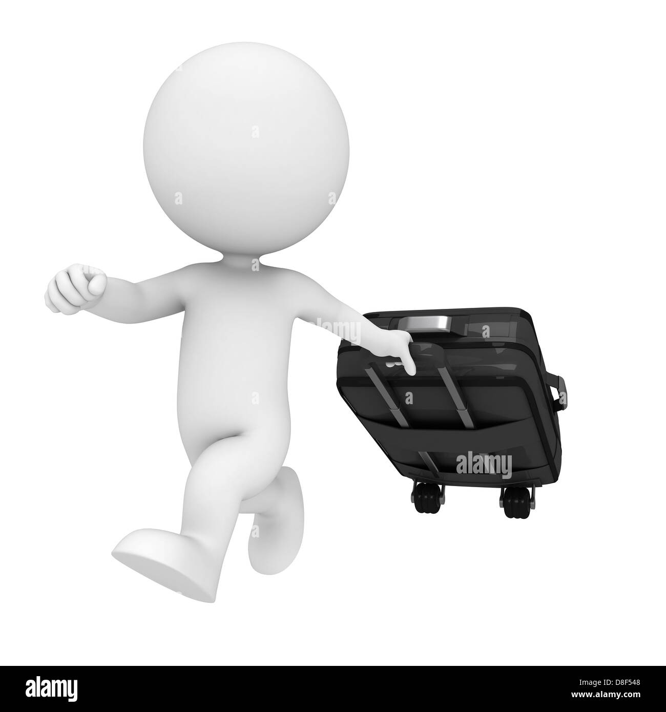 3d white character Stock Photo - Alamy