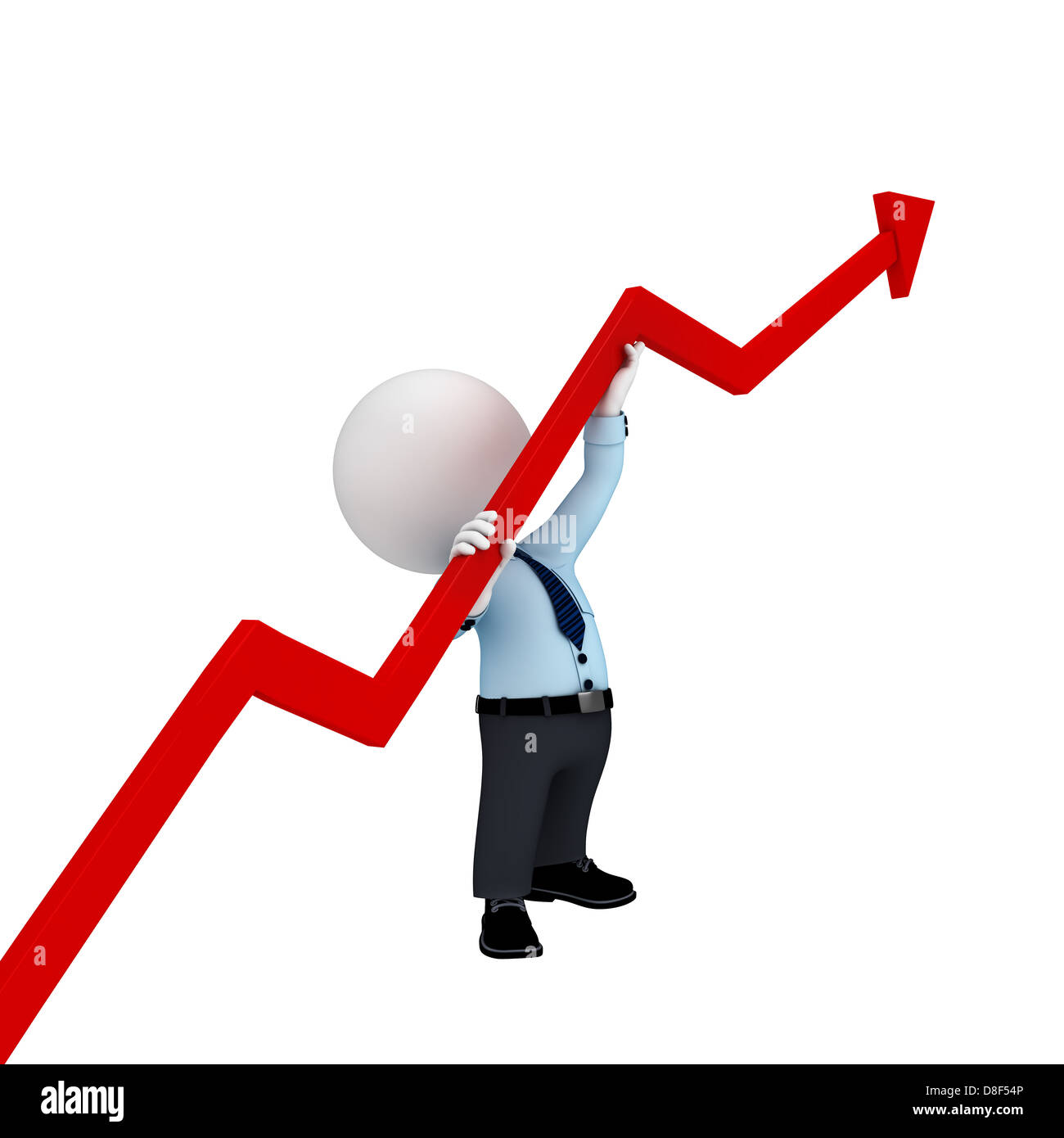 3d white character as service man Stock Photo - Alamy