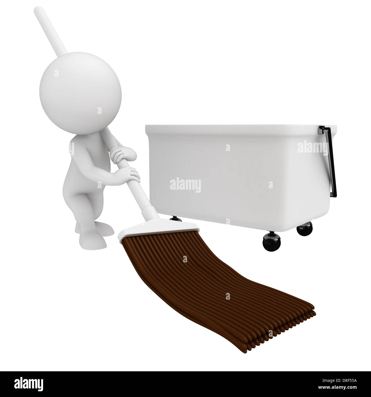 3d white character Stock Photo - Alamy