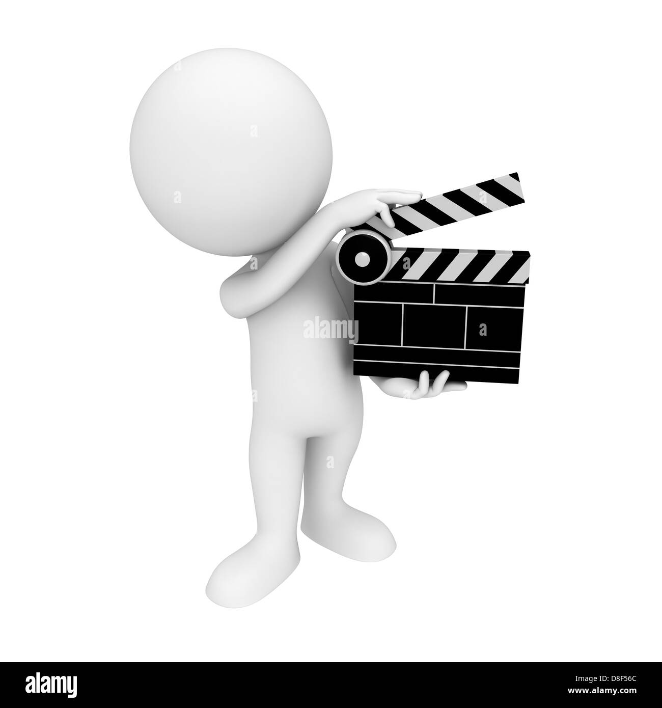 3d white character Stock Photo - Alamy