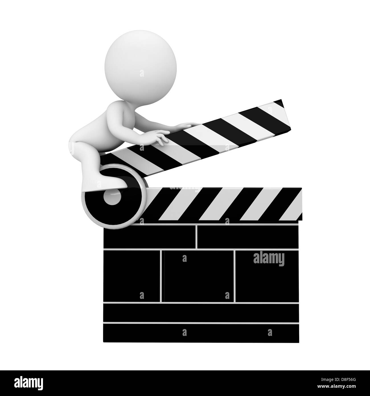 3d white character Stock Photo - Alamy