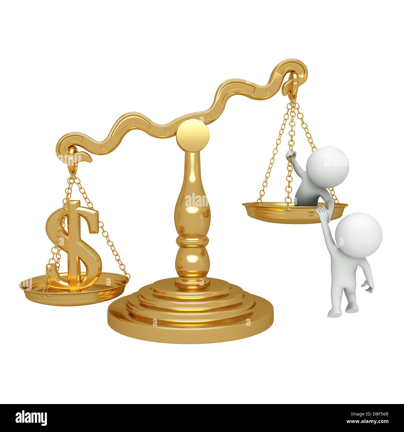 3d white character Stock Photo - Alamy