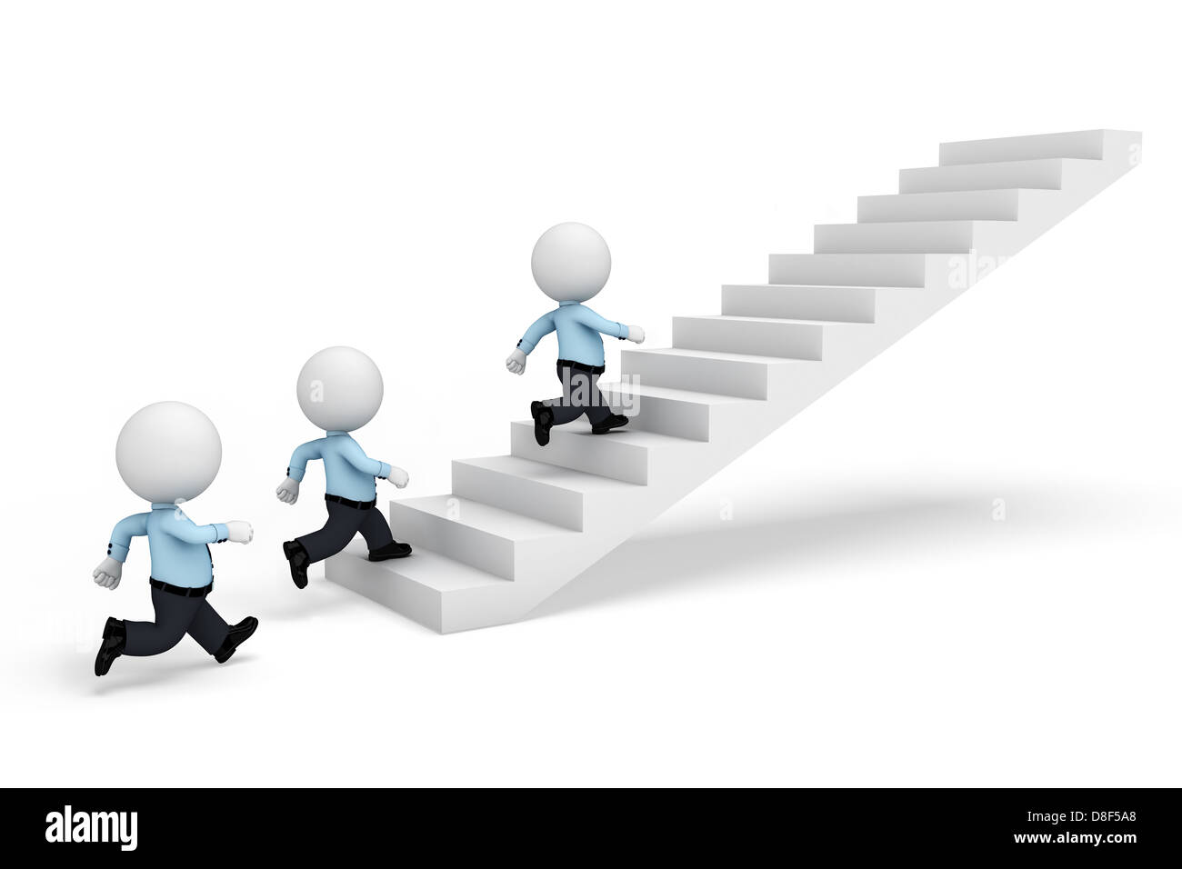 3d white people as service man Stock Photo - Alamy