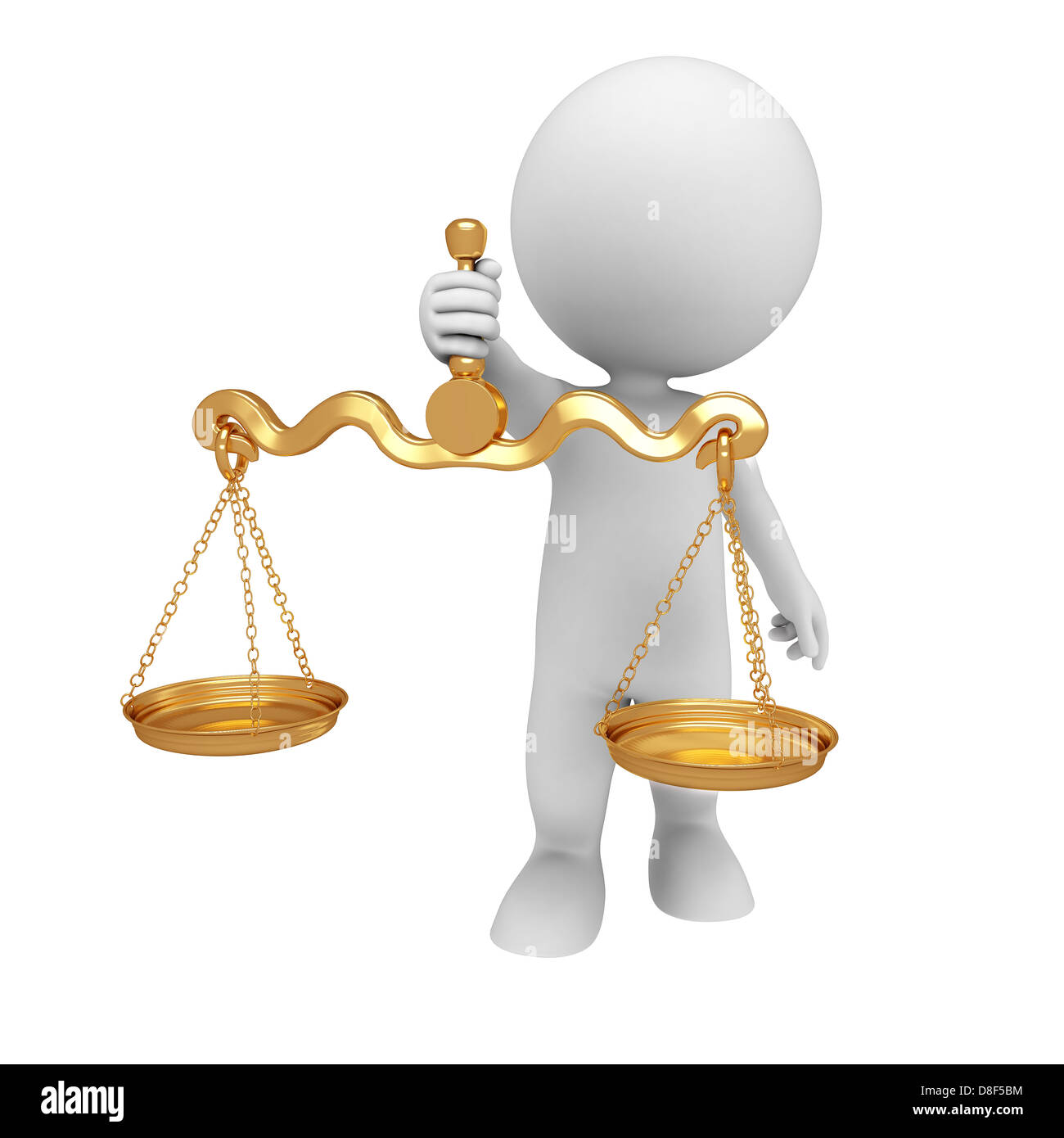 3d white character Stock Photo - Alamy