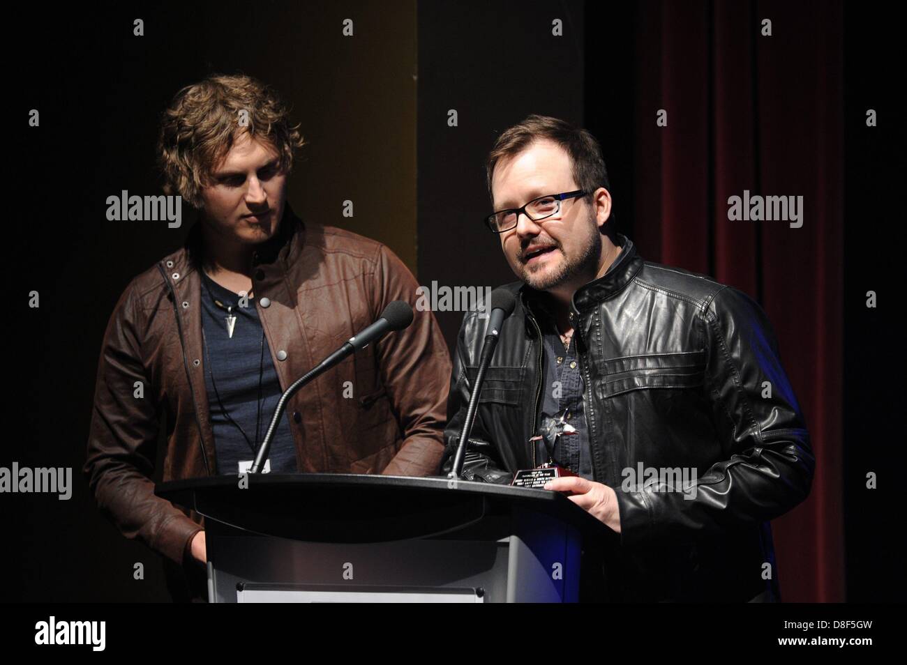 Markham, Ontario, Canada. May 27, 2013. Jason Blaine and Deric Ruttan ...