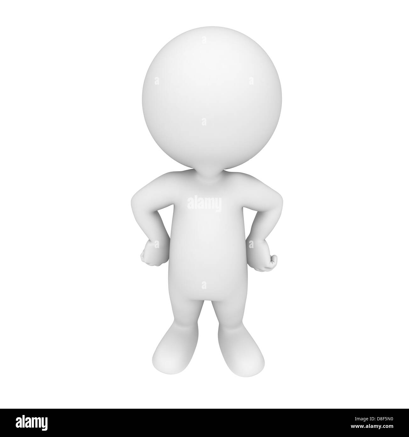 3d white character Stock Photo - Alamy