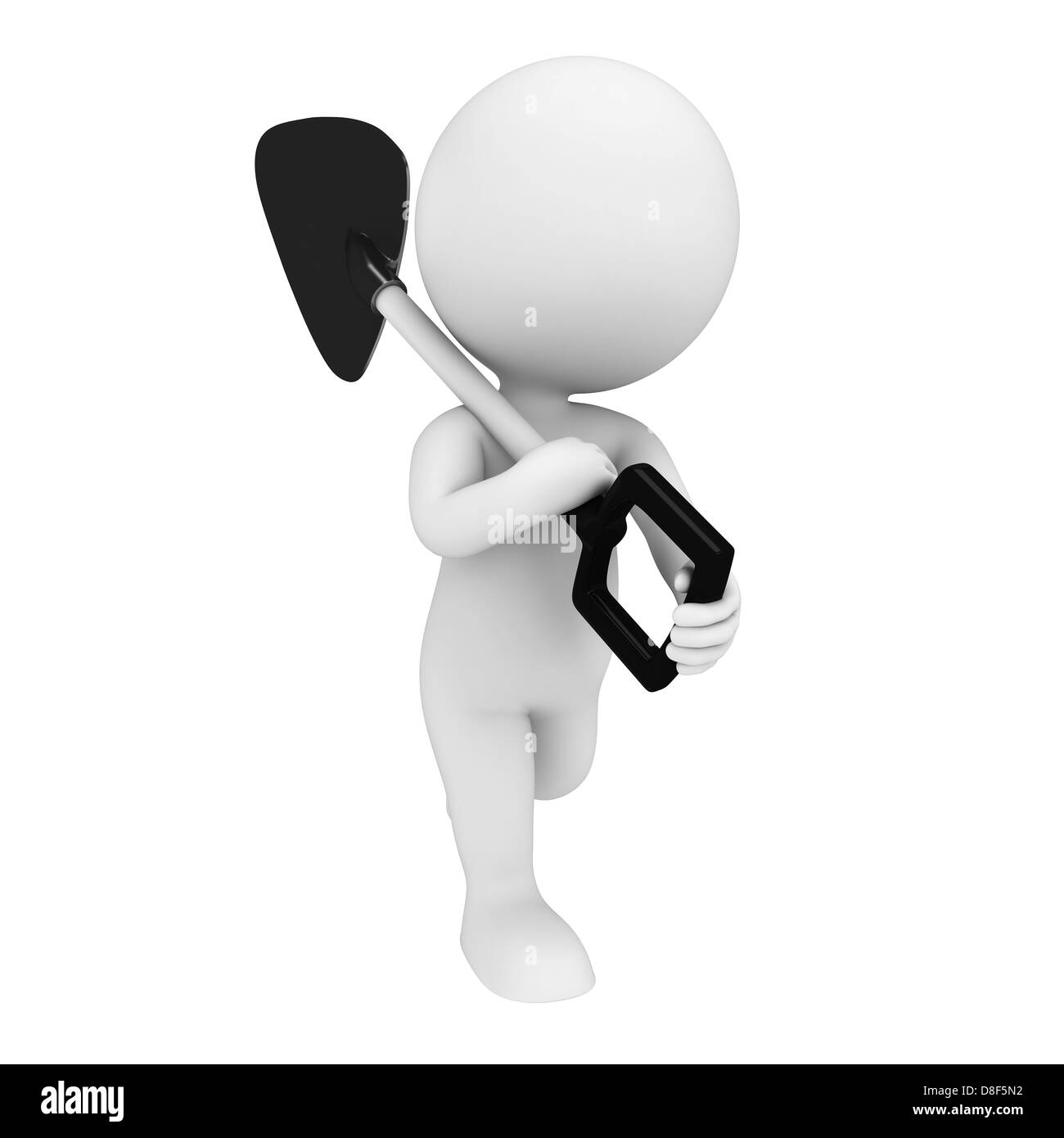 3d white character Stock Photo - Alamy