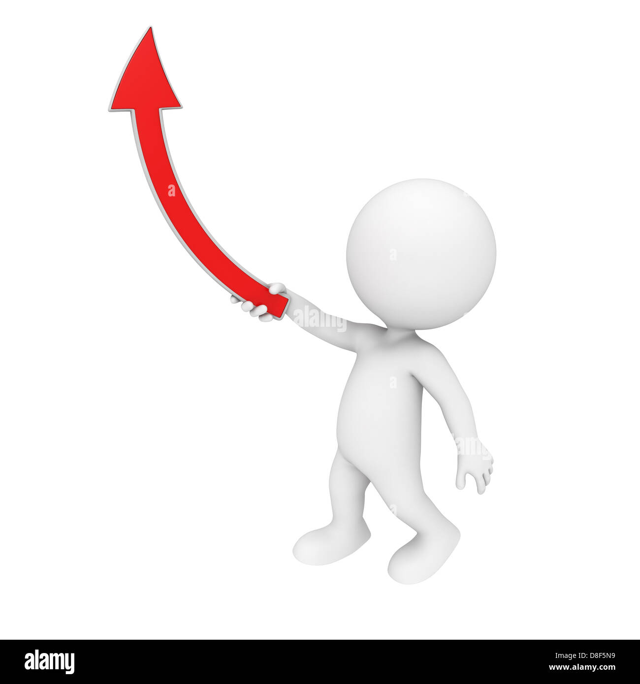 3d white character Stock Photo - Alamy