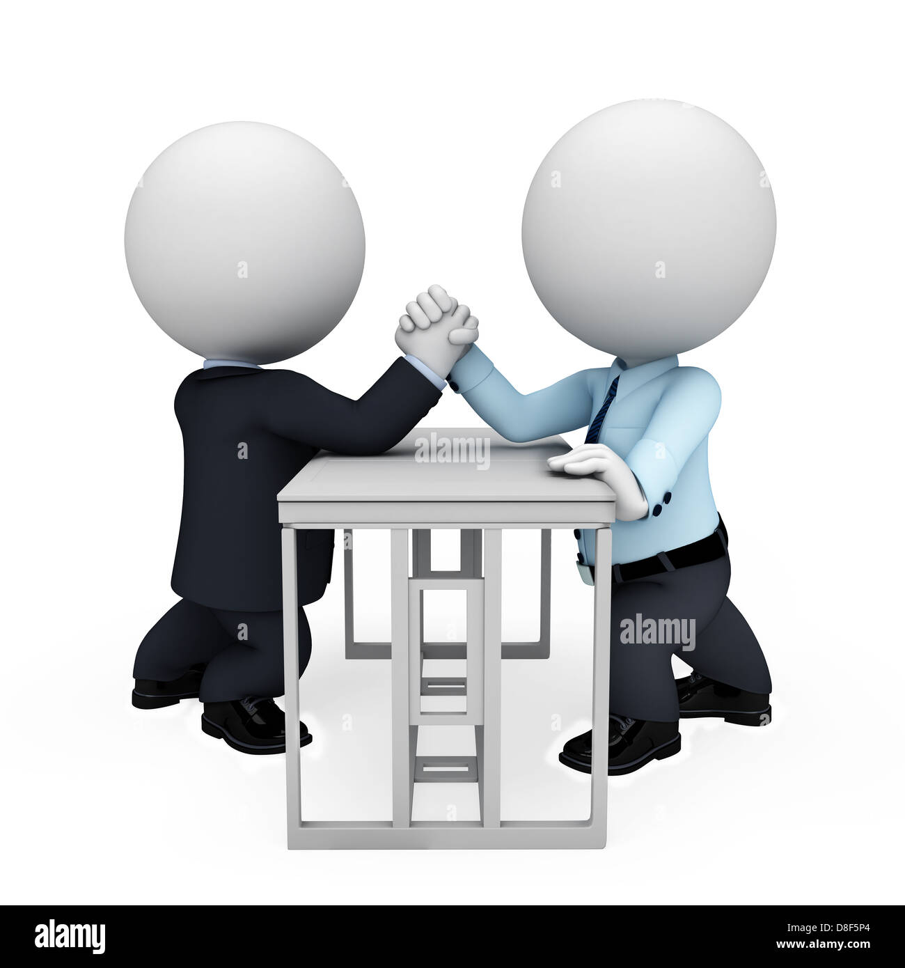 3d white people as business man Stock Photo - Alamy