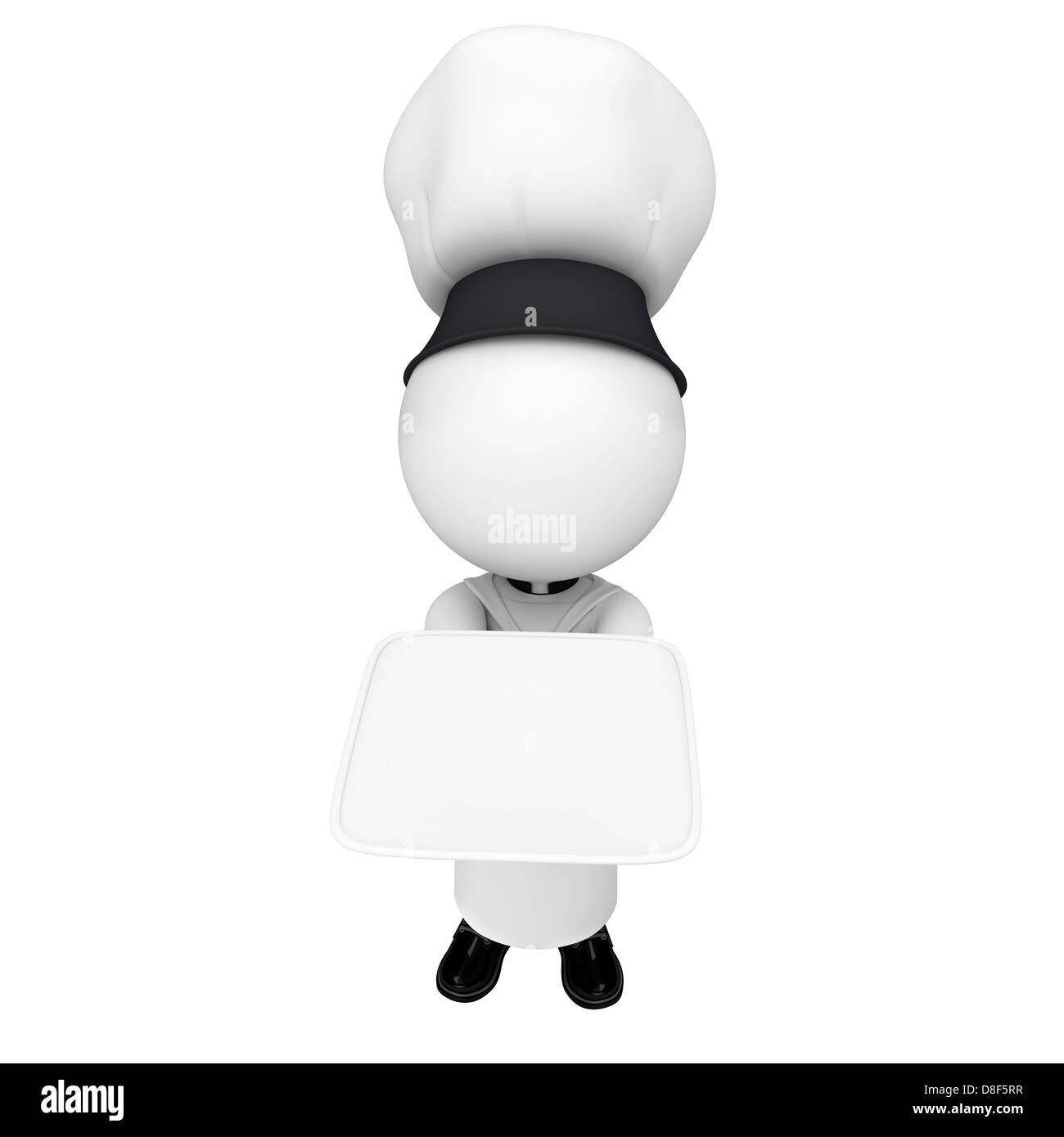 3d white character as chef Stock Photo - Alamy