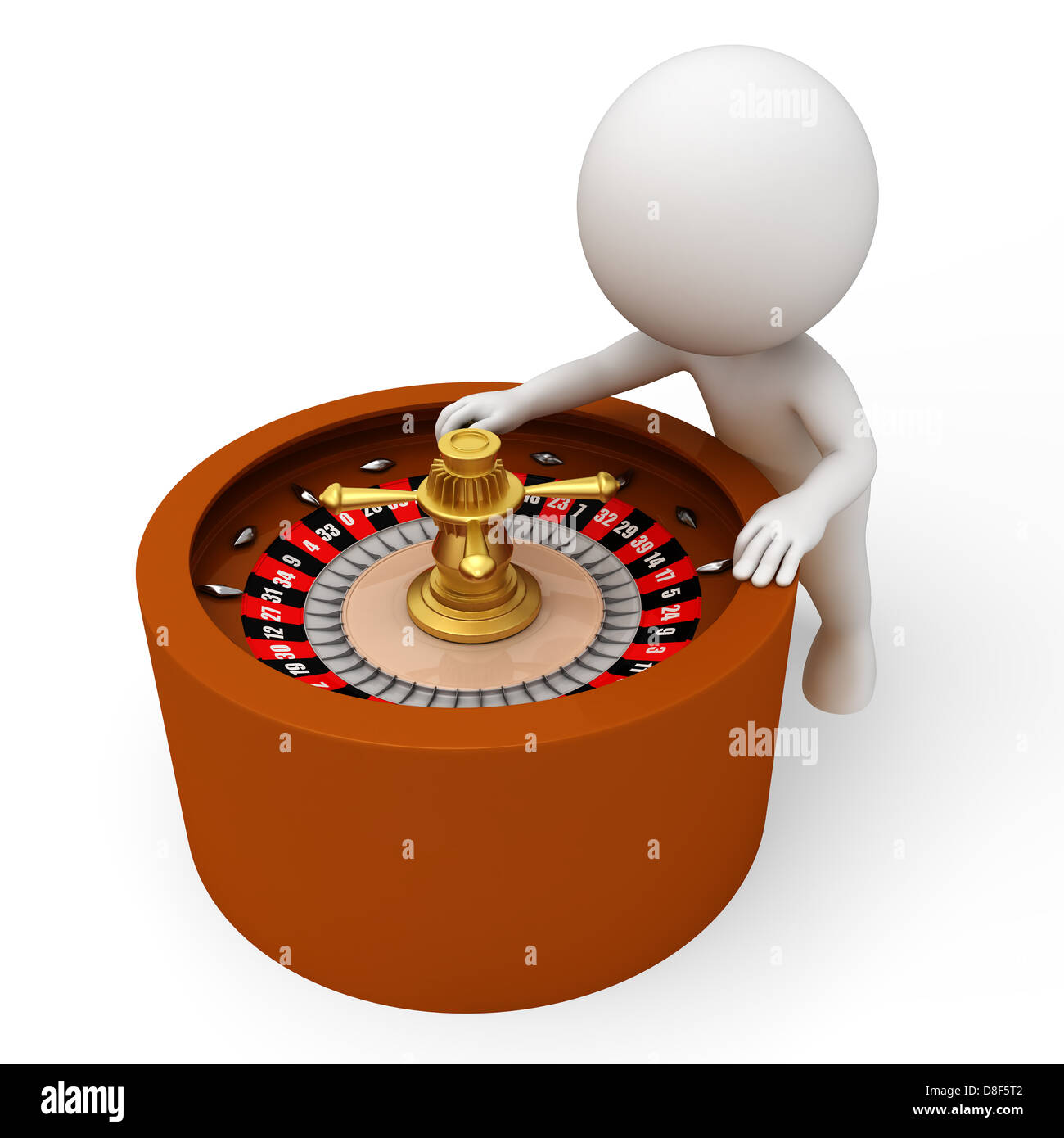 3d white character Stock Photo - Alamy