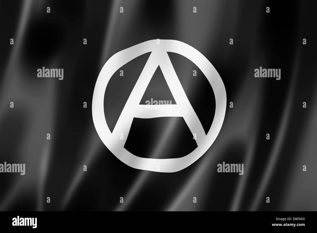 Anarchy flag, three dimensional render, textured Stock Photo - Alamy