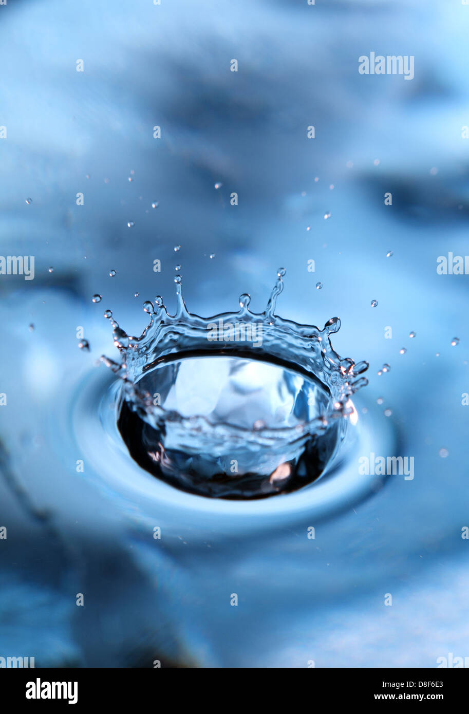 Berlin, Germany, captures water drops on the water surface to Stock ...
