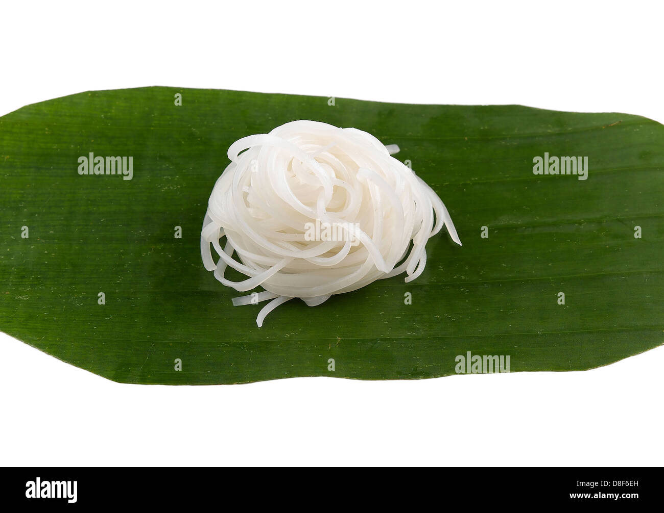 One kind of Thai style rice noodle known as Sen Lek Stock Photo - Alamy