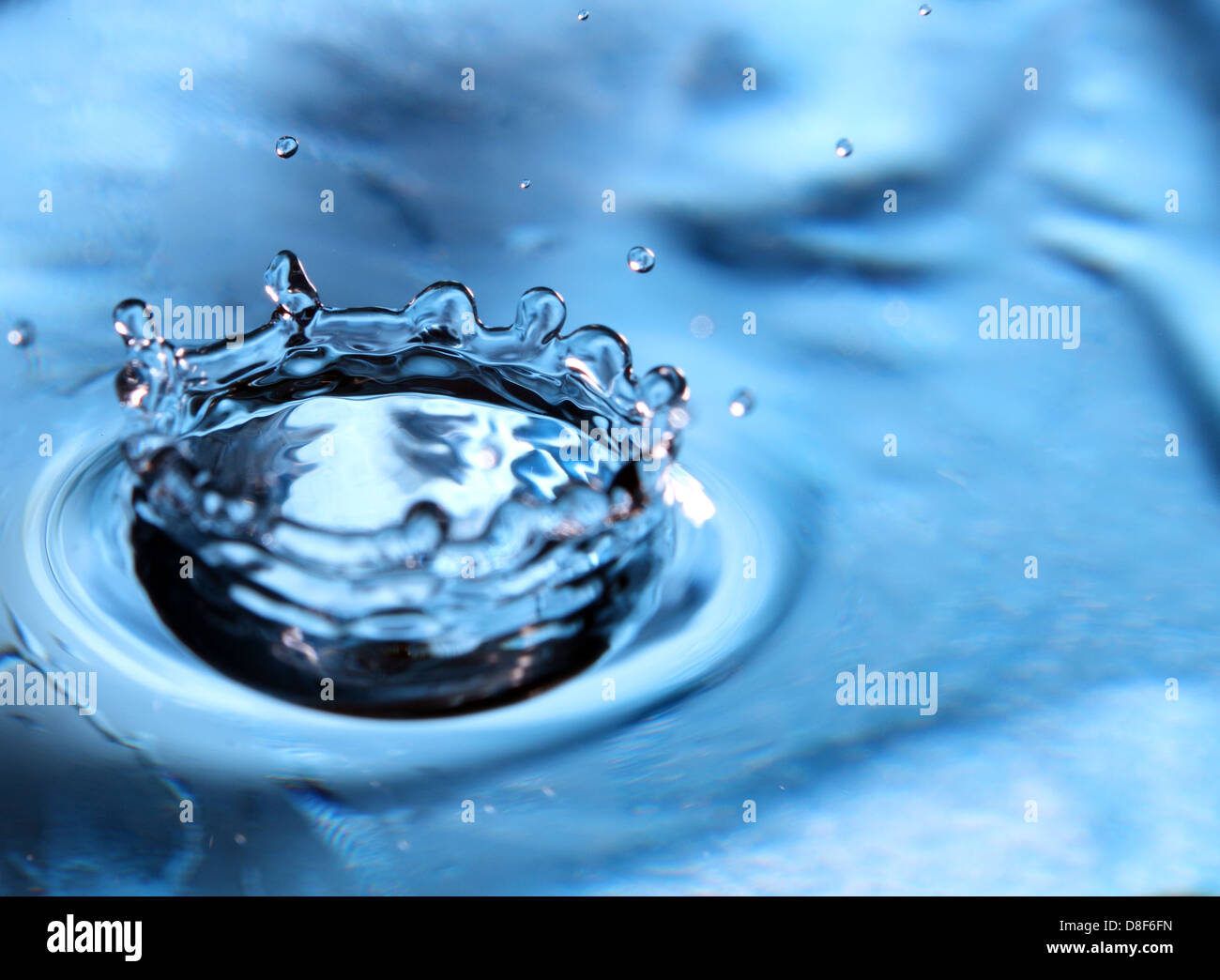 Berlin, Germany, captures water drops on the water surface to Stock ...
