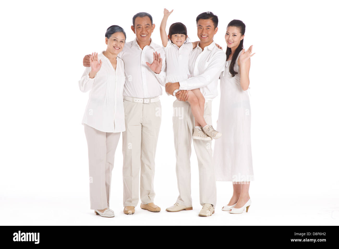 Five family arms Cut Out Stock Images & Pictures - Alamy