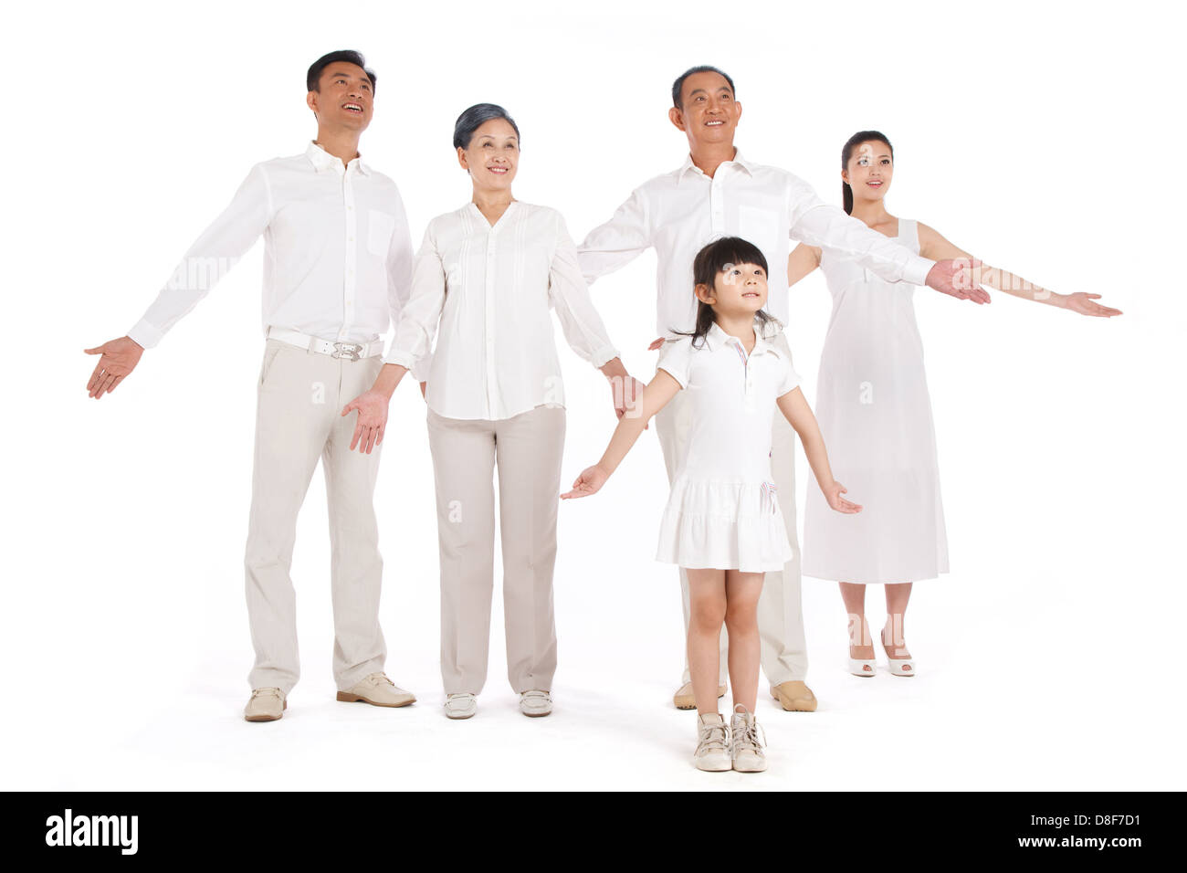 Five Family Arms Cut Out Stock Images & Pictures - Alamy