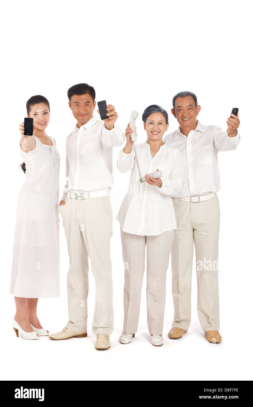 Generation portrait old father daughter Cut Out Stock Images & Pictures ...