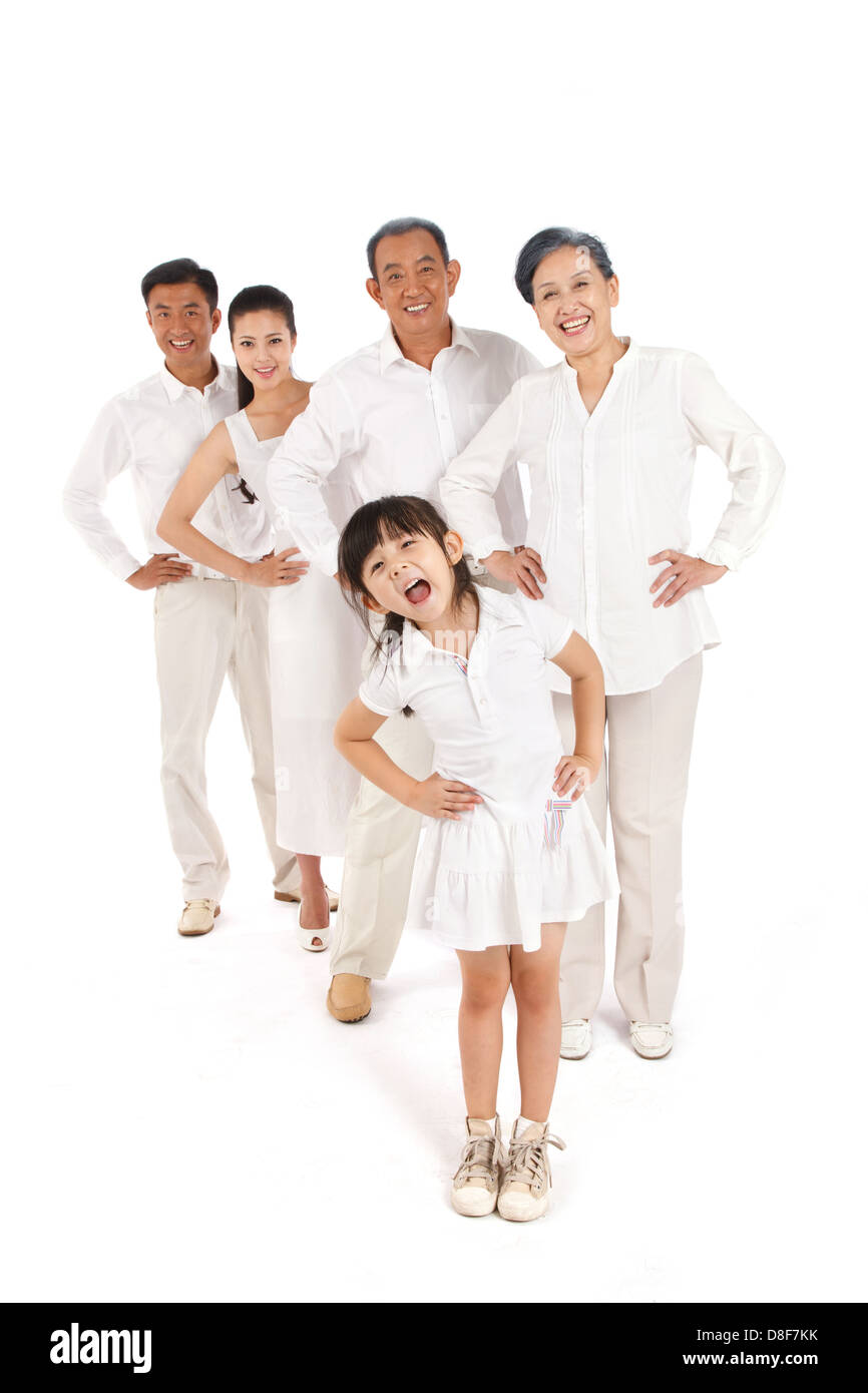 A happy family and smile on they faceWhole family Stock Photo - Alamy