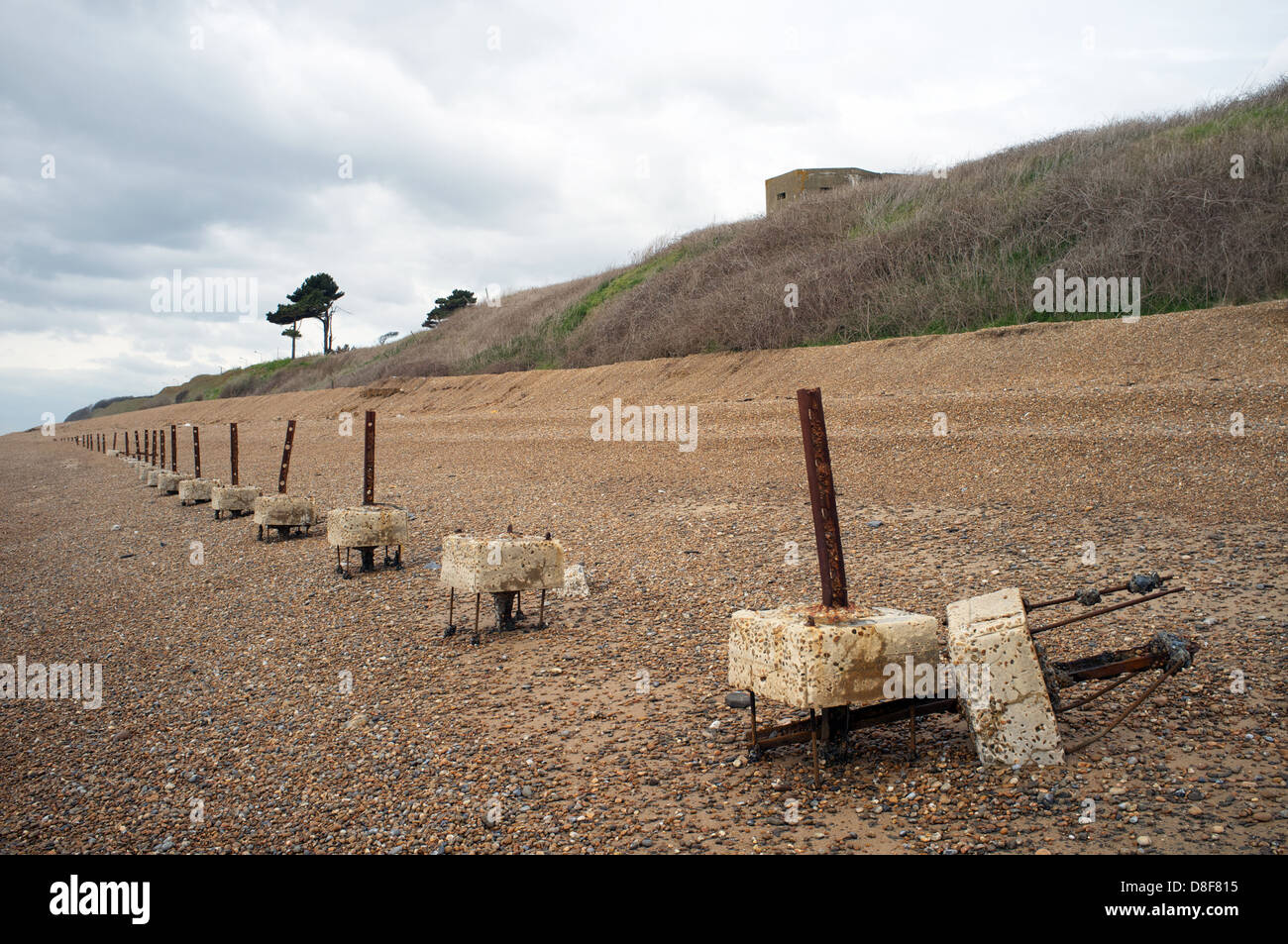 WW2 anti-invasion blocks Stock Photo - Alamy