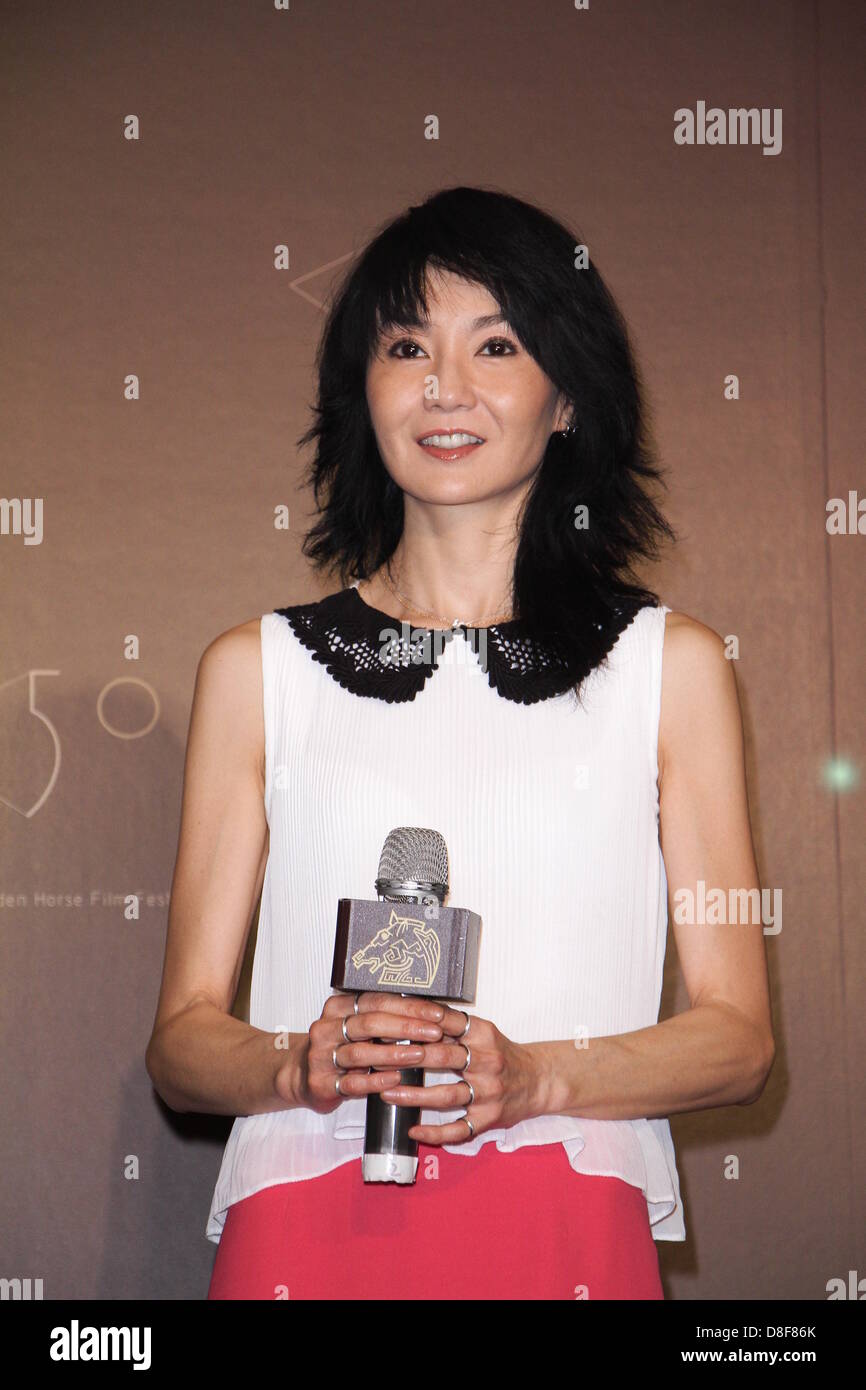 Maggie Cheung attended press conference of Taipei Golden Horse Film ...