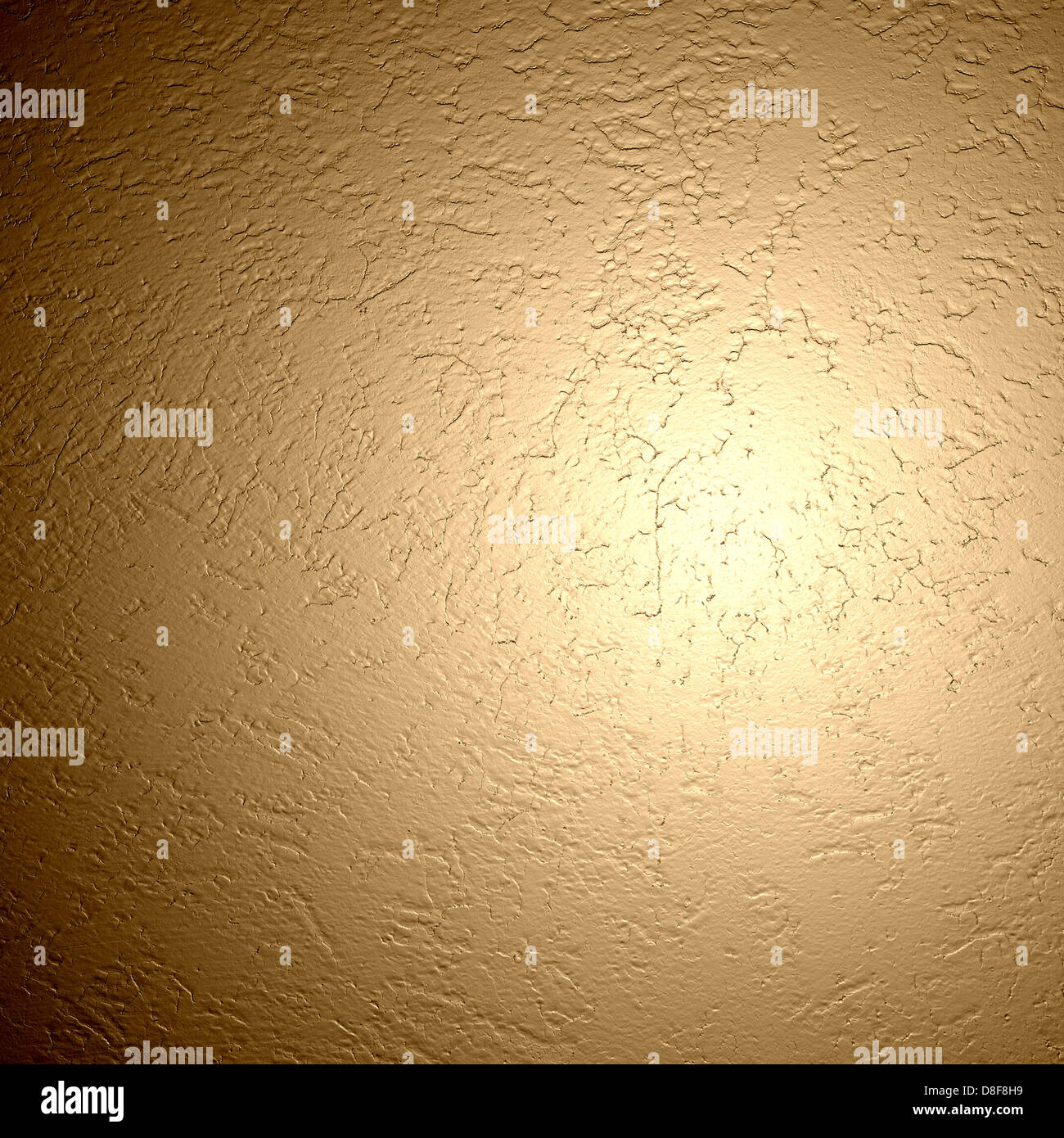 Abstract grunge cracked metal background golden texture with highlight ...