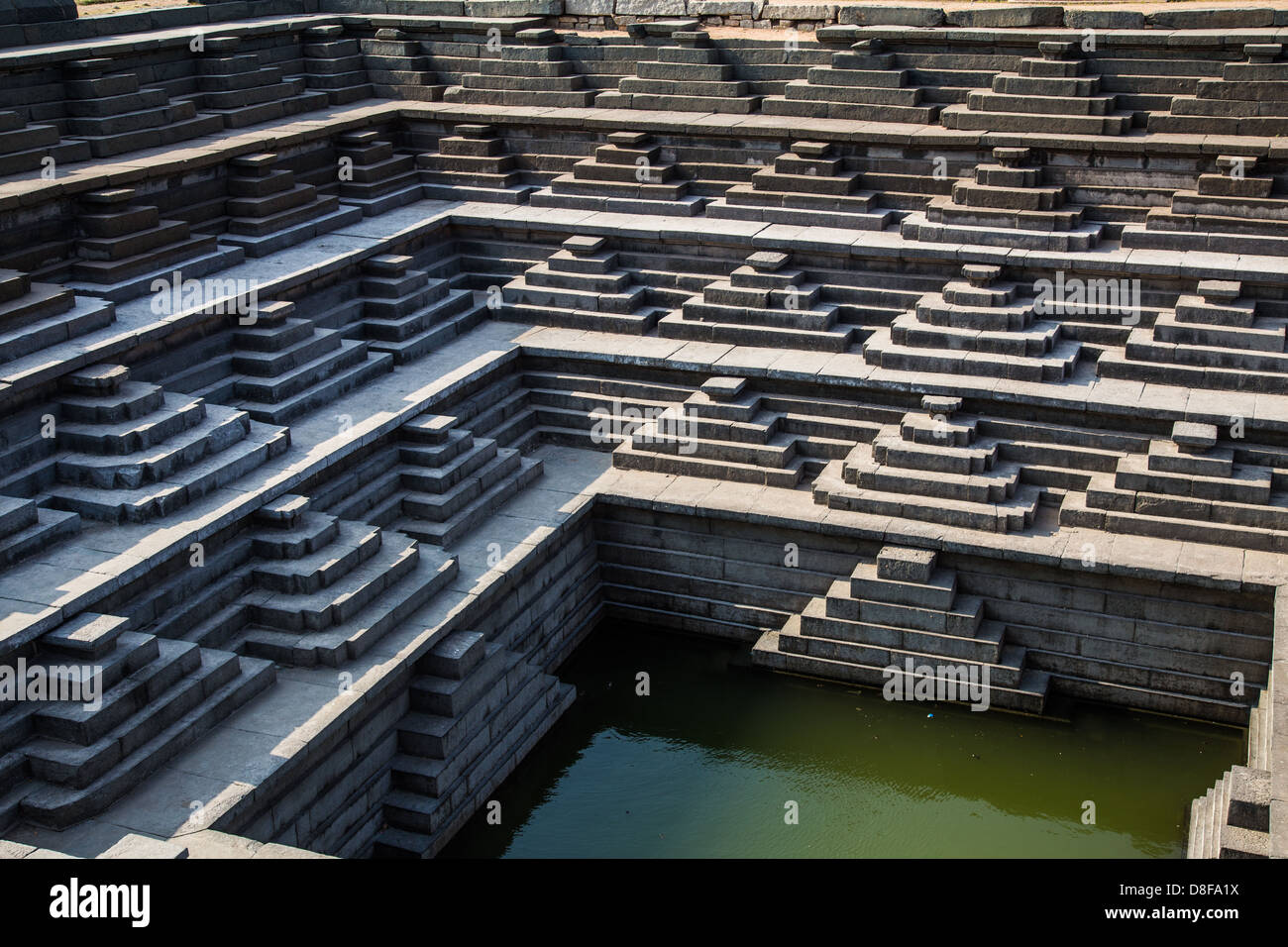Stepwell or Pushkarni, Hampi, India Stock Photo - Alamy