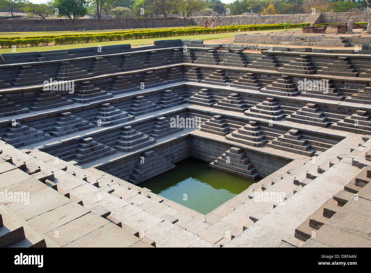 Stepwell or Pushkarni, Hampi, India Stock Photo - Alamy