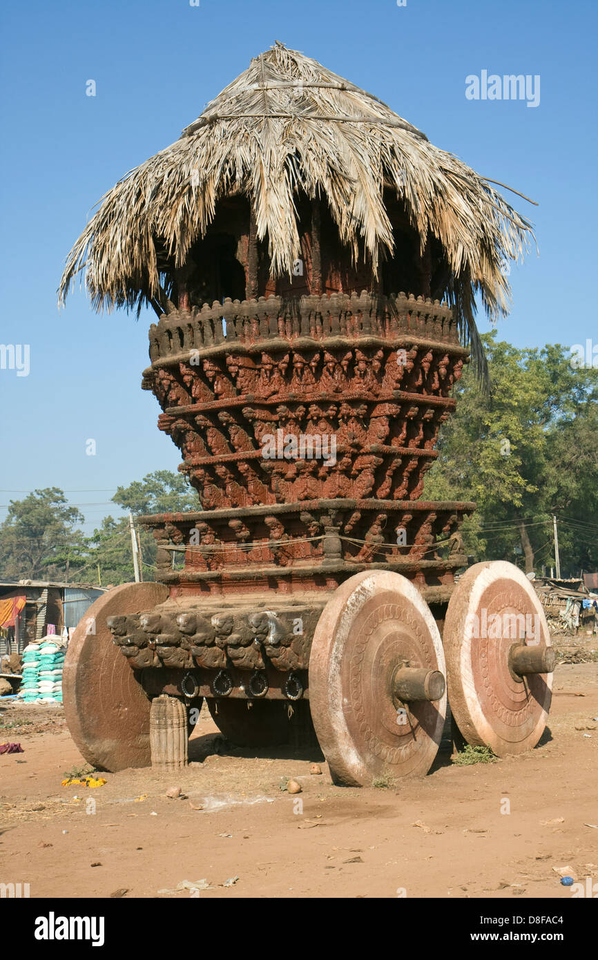 Asia, India, Karnataka, Banashankari, Cholachagudd ,Temple Chariot ...