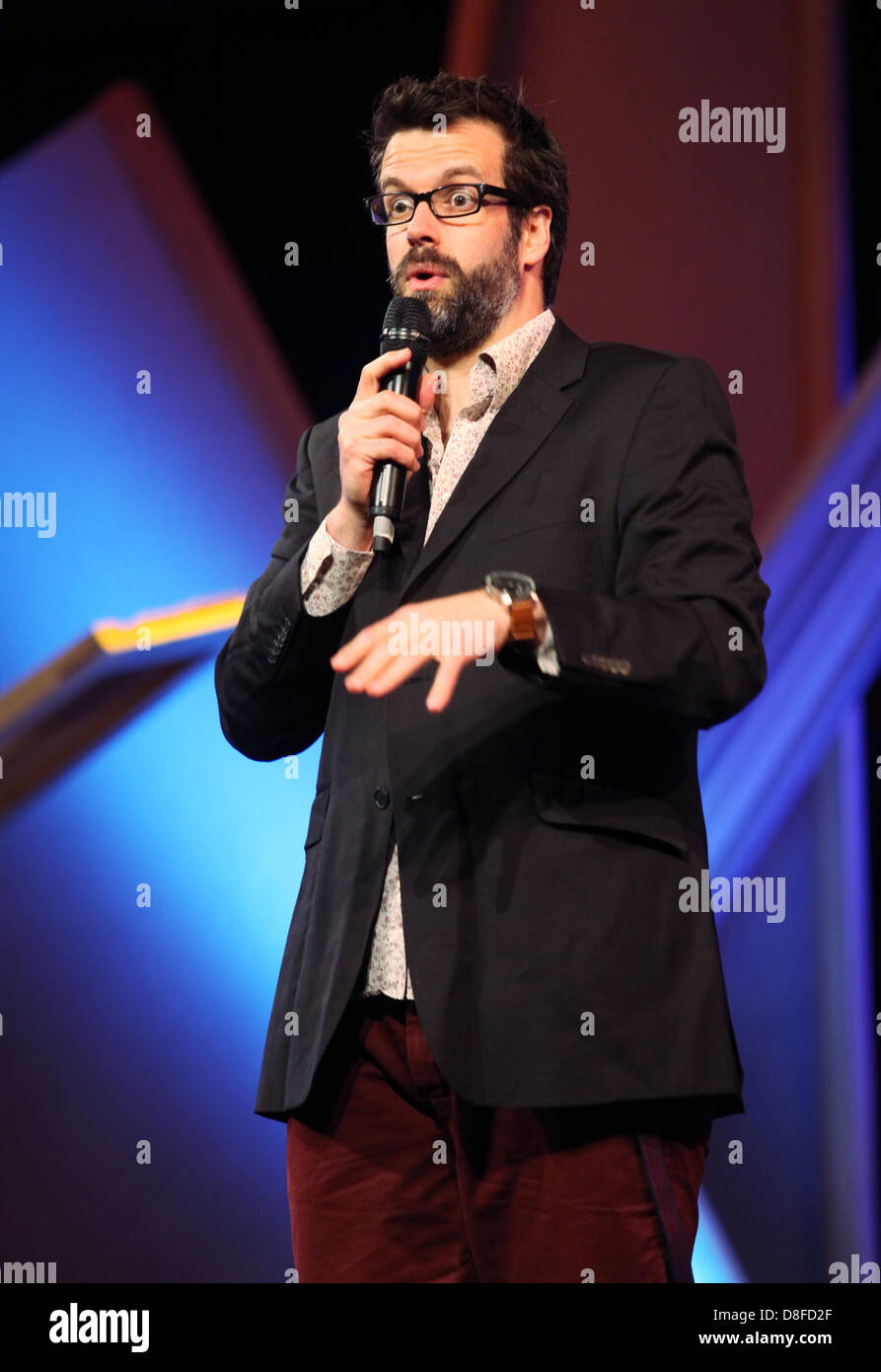 Marcus Brigstocke performs his standup routine The Brig Society at Hay ...
